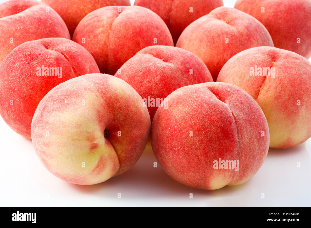 Japan Peaches isolated on white background Stock Photo - Alamy