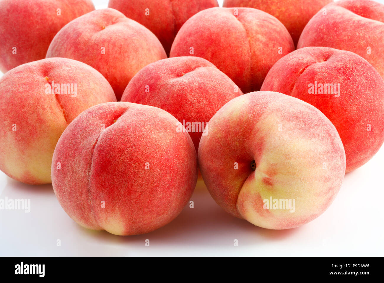 Japan Peaches isolated on white background Stock Photo - Alamy