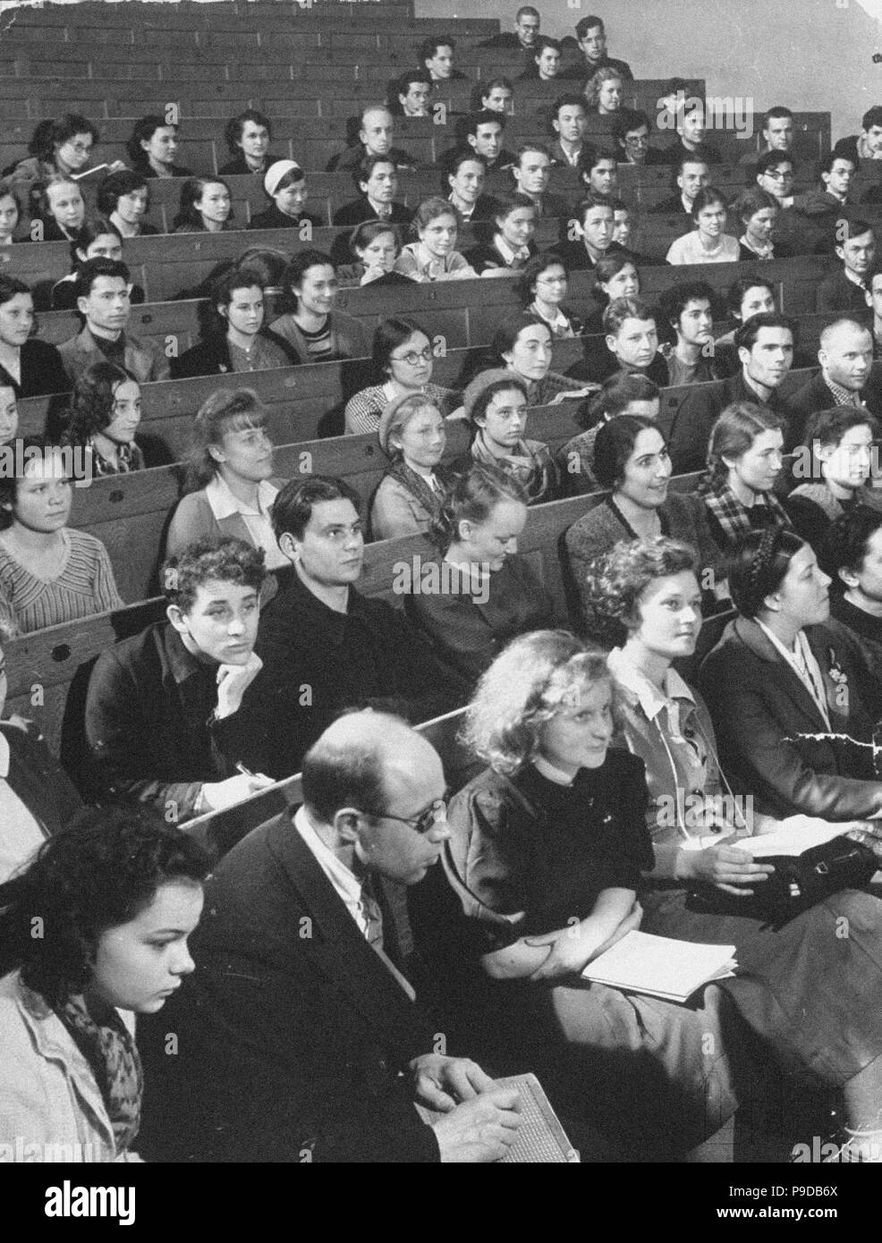 The Moscow University lecture hall. Museum: PRIVATE COLLECTION Stock ...