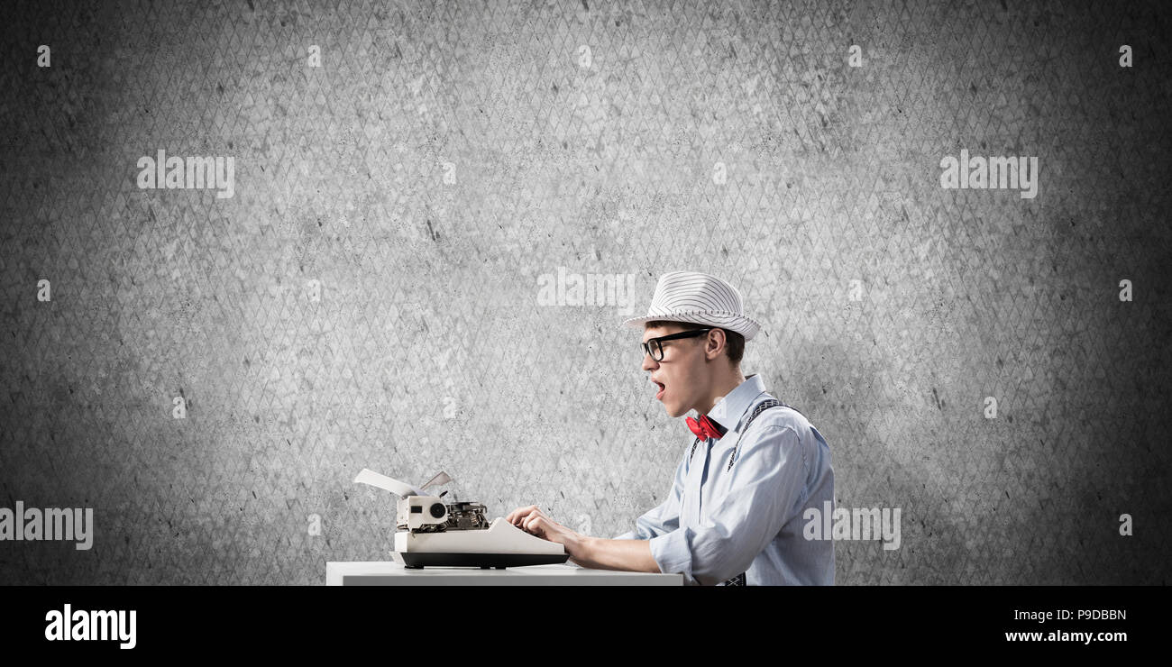 Creative inspiration of young writer Stock Photo - Alamy