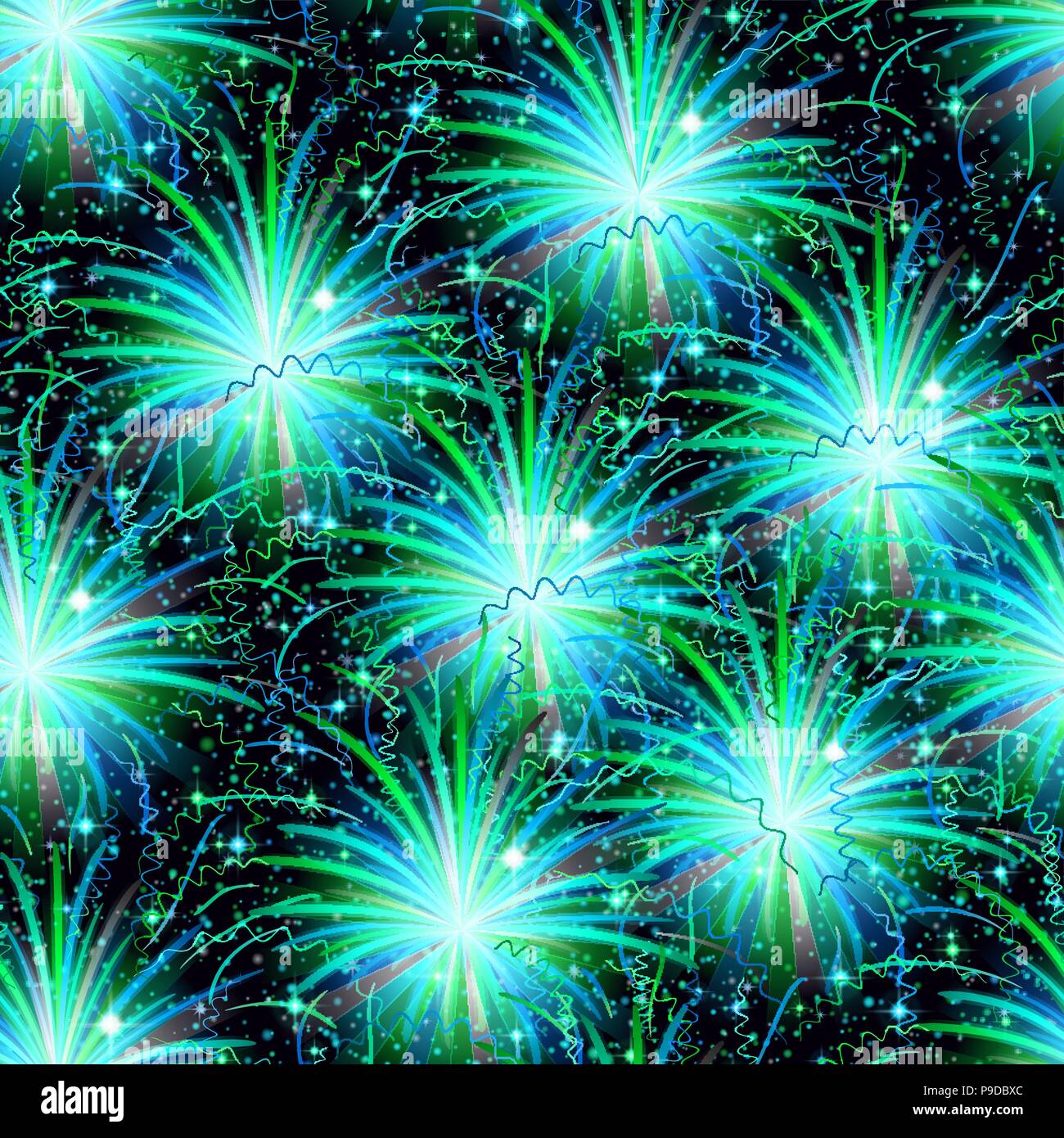Fireworks Seamless Pattern Stock Vector Image & Art - Alamy