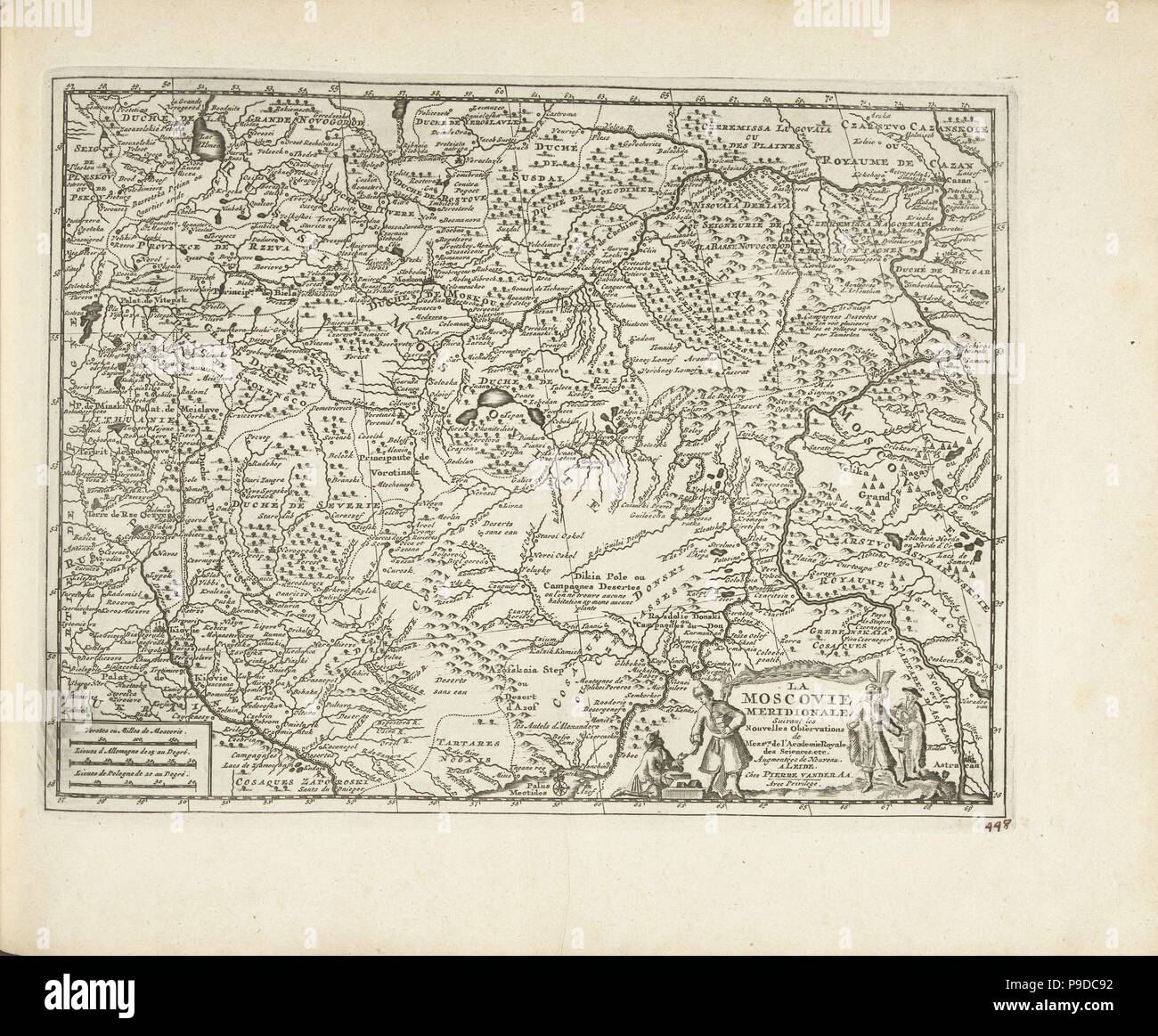 Map of Moscovia. Museum: Rijksmuseum, Amsterdam Stock Photo - Alamy