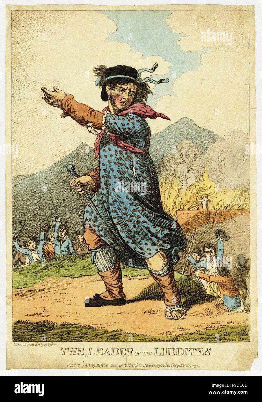 The Leader of the Luddites. Museum: BRITISH MUSEUM Stock Photo - Alamy