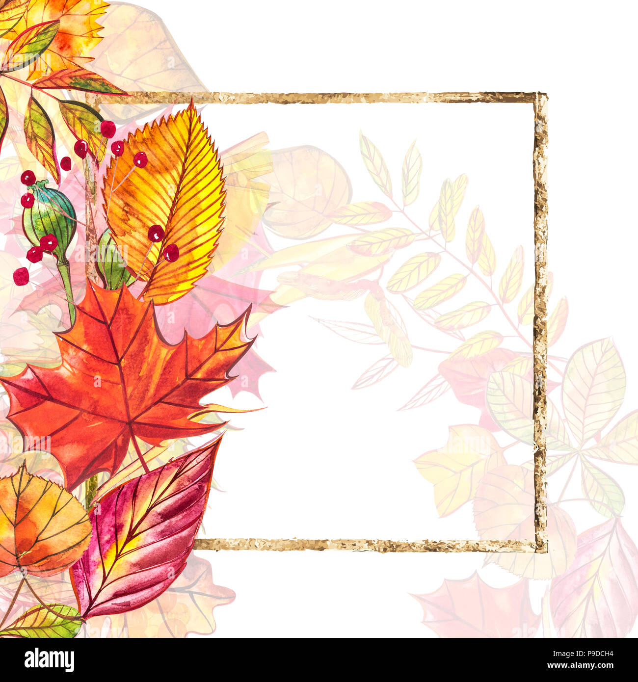 Autumn template background. Seasonal illustrations.web banner template ...