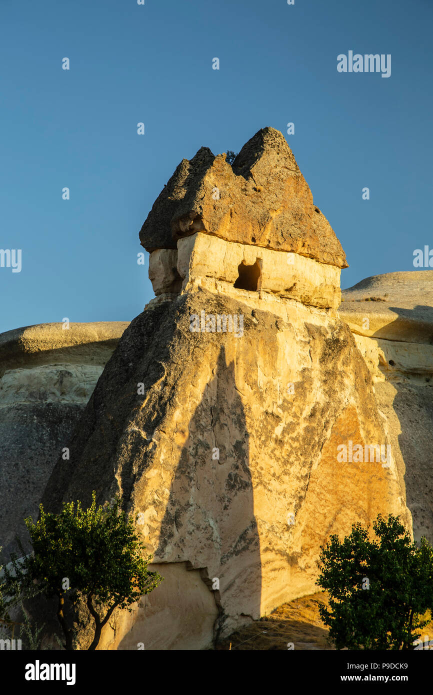 Dwelling in fairy chimney, Monks Valley, Pasabagi, Cappadocia, Turkey ...
