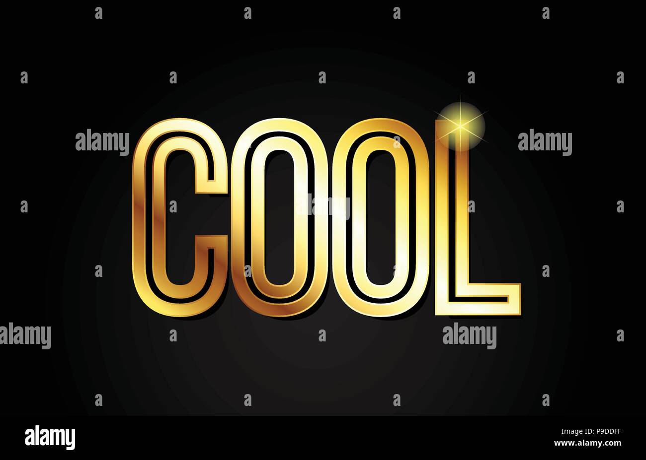cool word typography design in gold or golden color suitable for logo ...