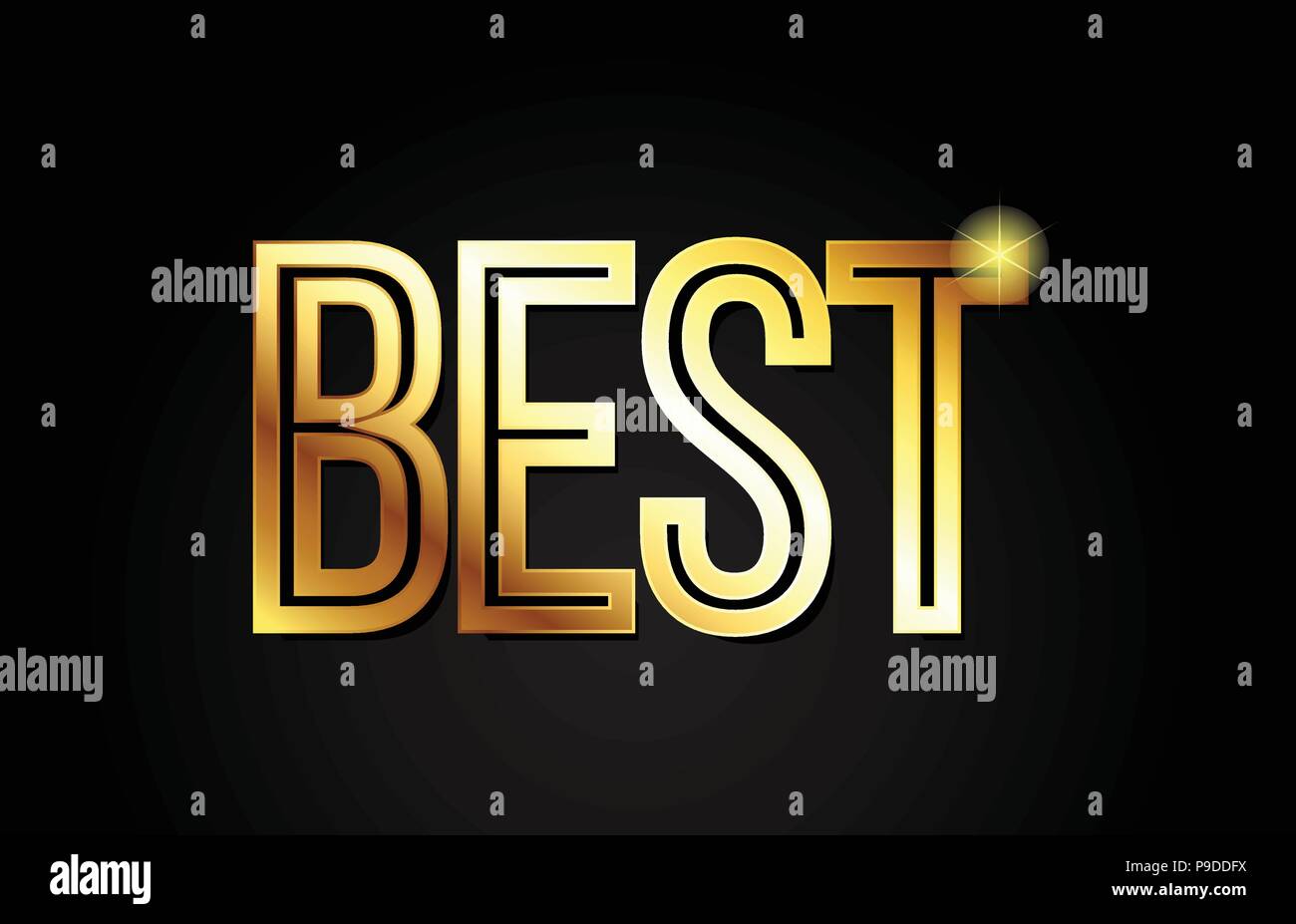 best word typography design in gold or golden color suitable for logo ...