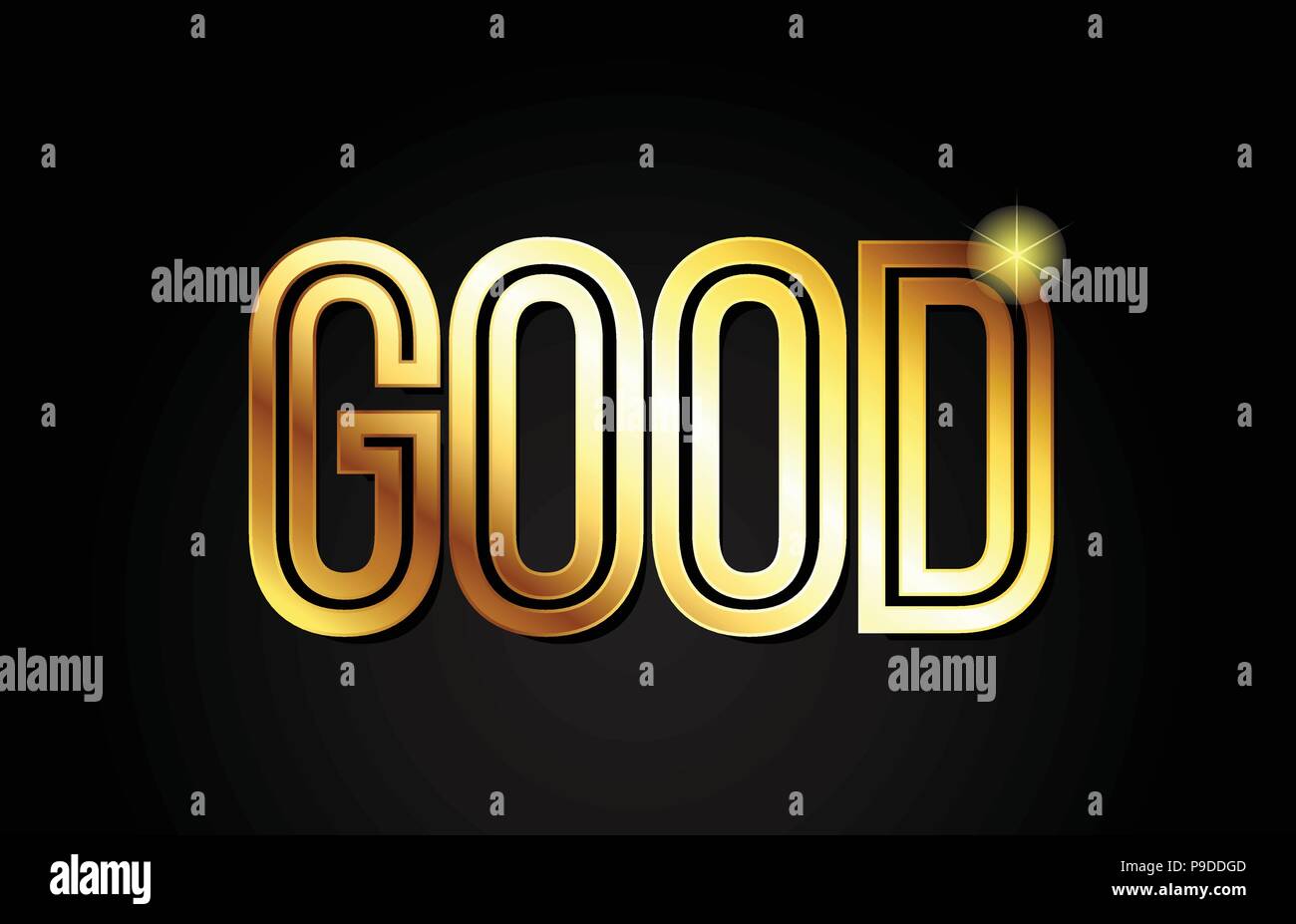good word typography design in gold or golden color suitable for logo ...