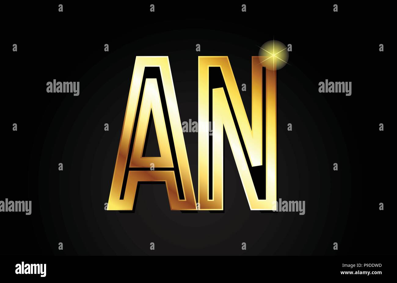 A and n logo hi-res stock photography and images - Alamy