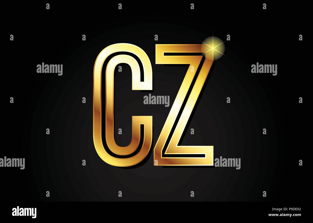 Z c logo design hi-res stock photography and images - Alamy