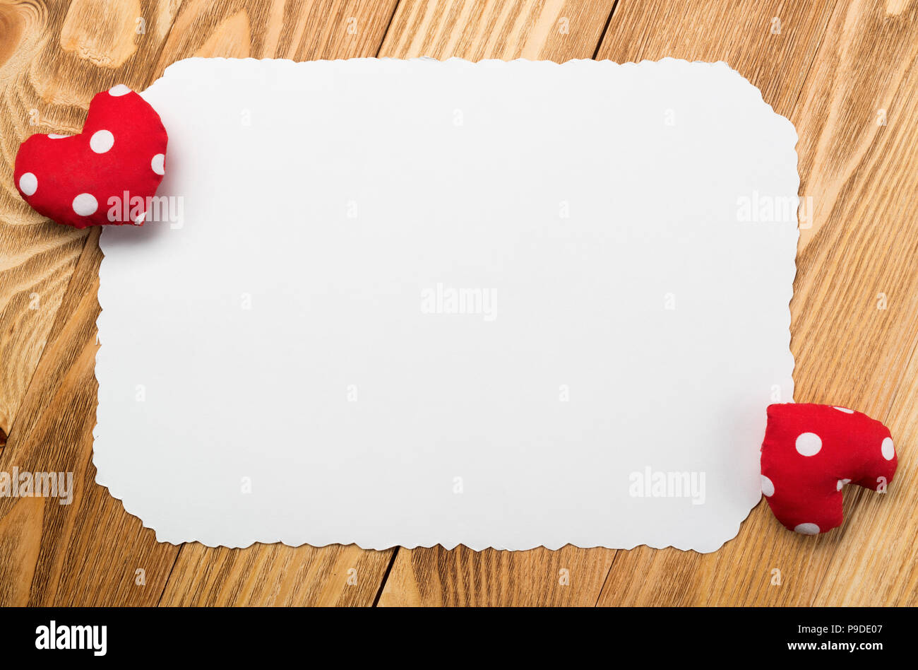 Blank paper for writing message Stock Photo - Alamy