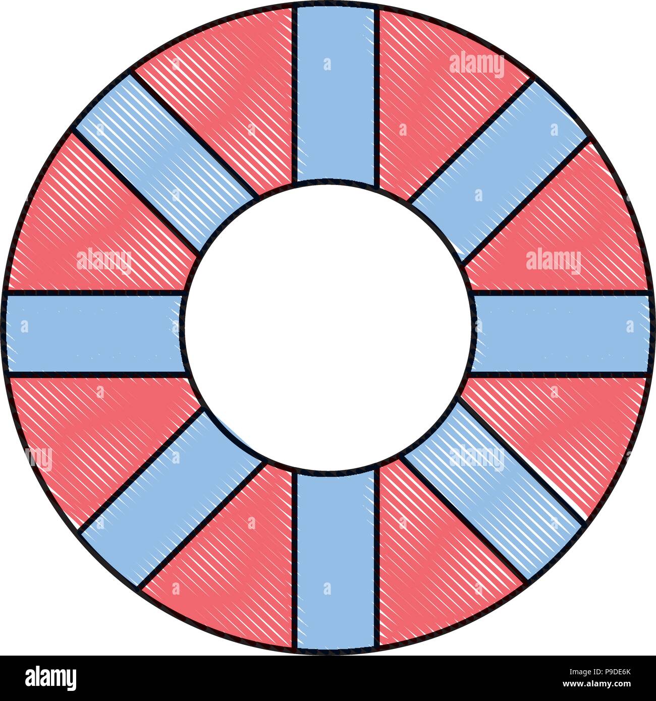 pool float icon over white background, vector illustration Stock Vector ...