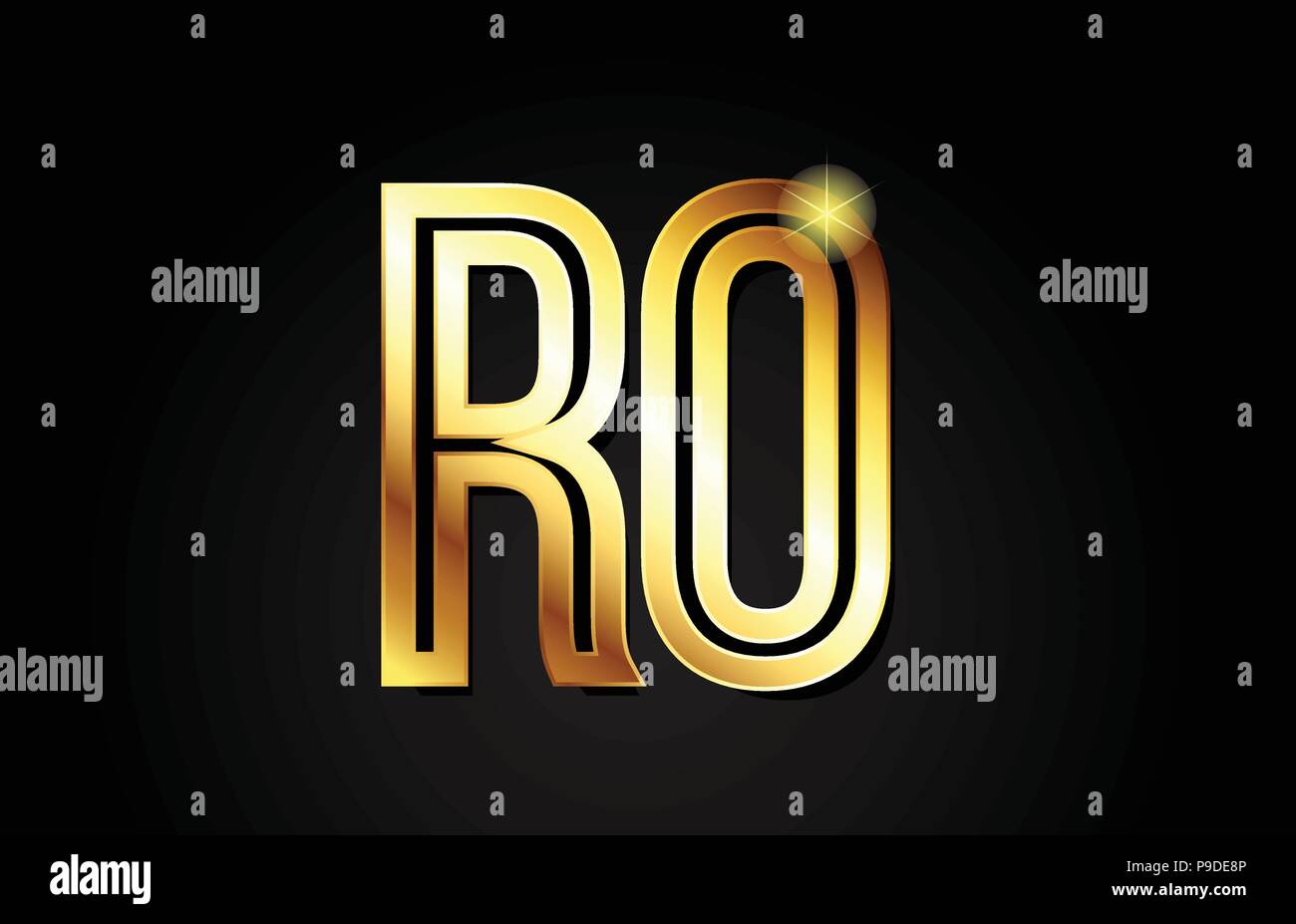 Letter ro logo hi-res stock photography and images - Alamy
