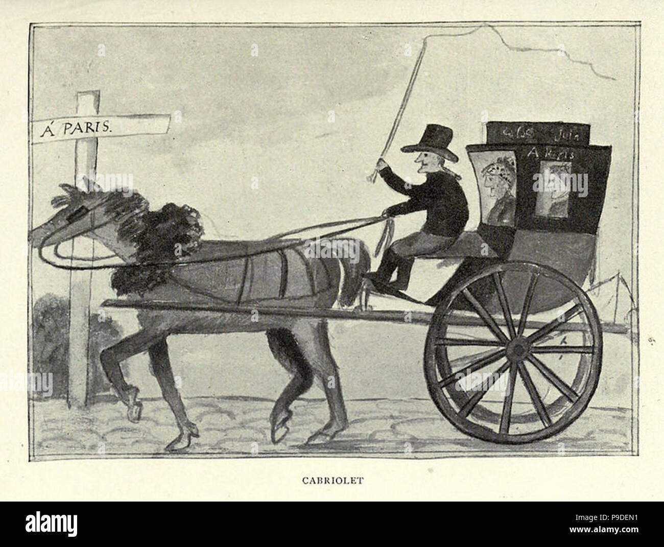 vintage historical cartoon Stock Photo - Alamy