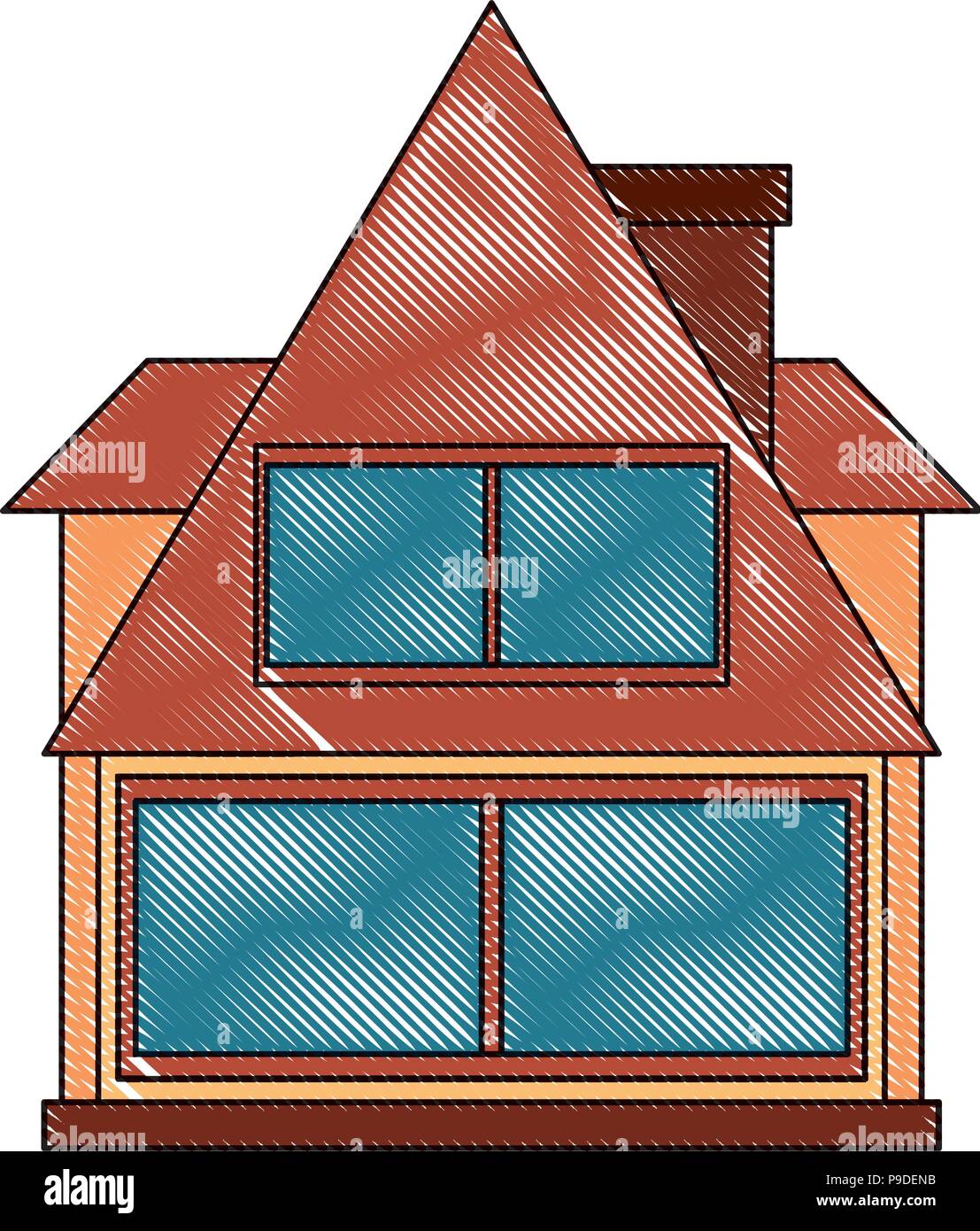 cabin house icon over white background, vector illustration Stock ...