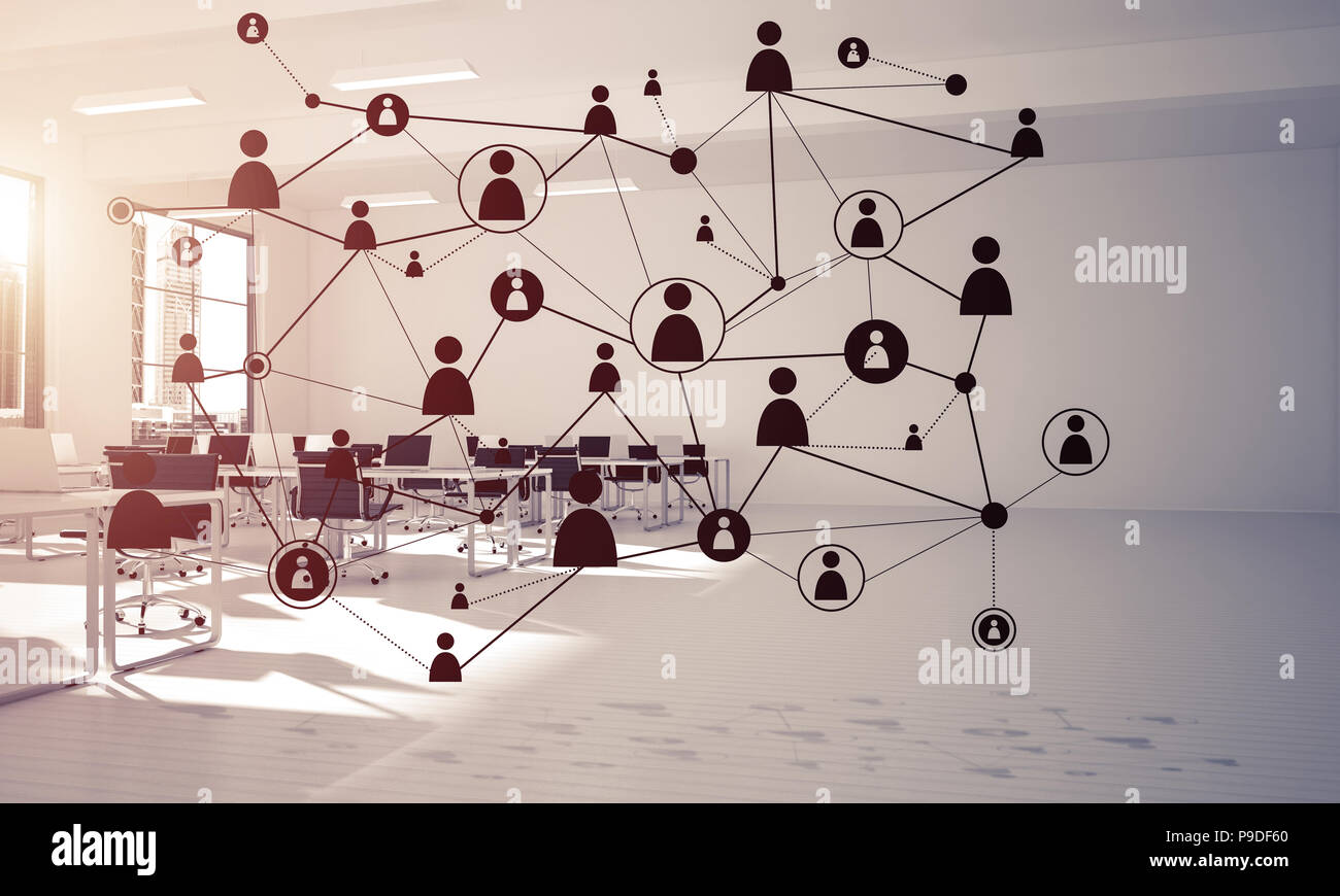 Networking and wireless connection as concept for effective mode Stock ...