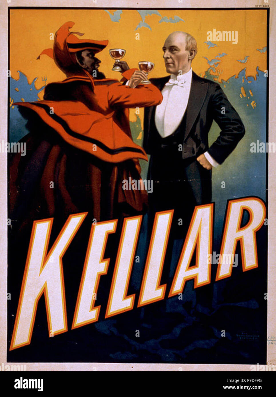 Kellar magician poster devil hi-res stock photography and images - Alamy
