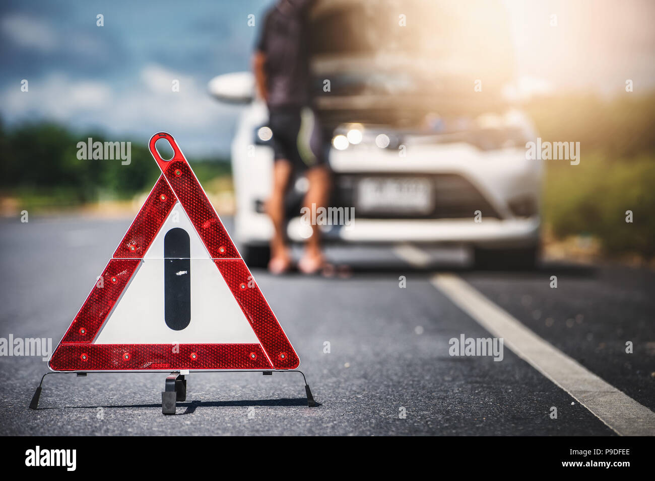 Broken road sign side road hi-res stock photography and images - Alamy