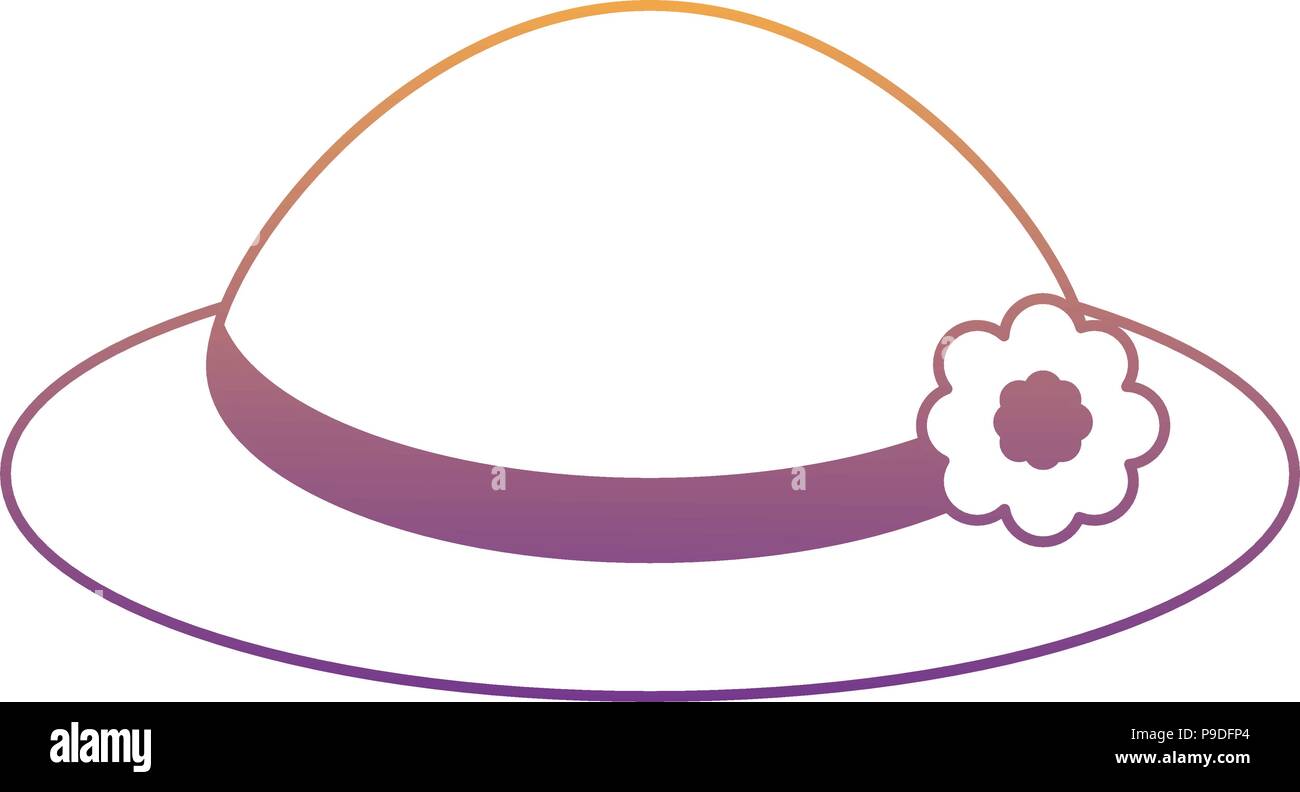 beach hat icon over white background, vector illustration Stock Vector ...