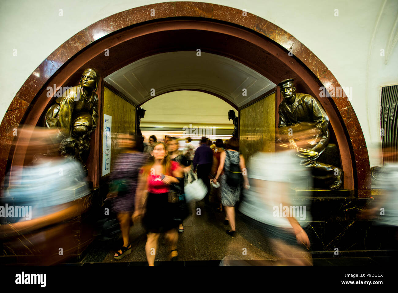 Revolution square moscow metro hi-res stock photography and images - Alamy
