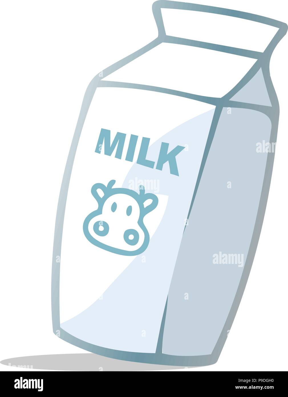 cartoon vector illustration of a milk carton Stock Vector Image & Art ...