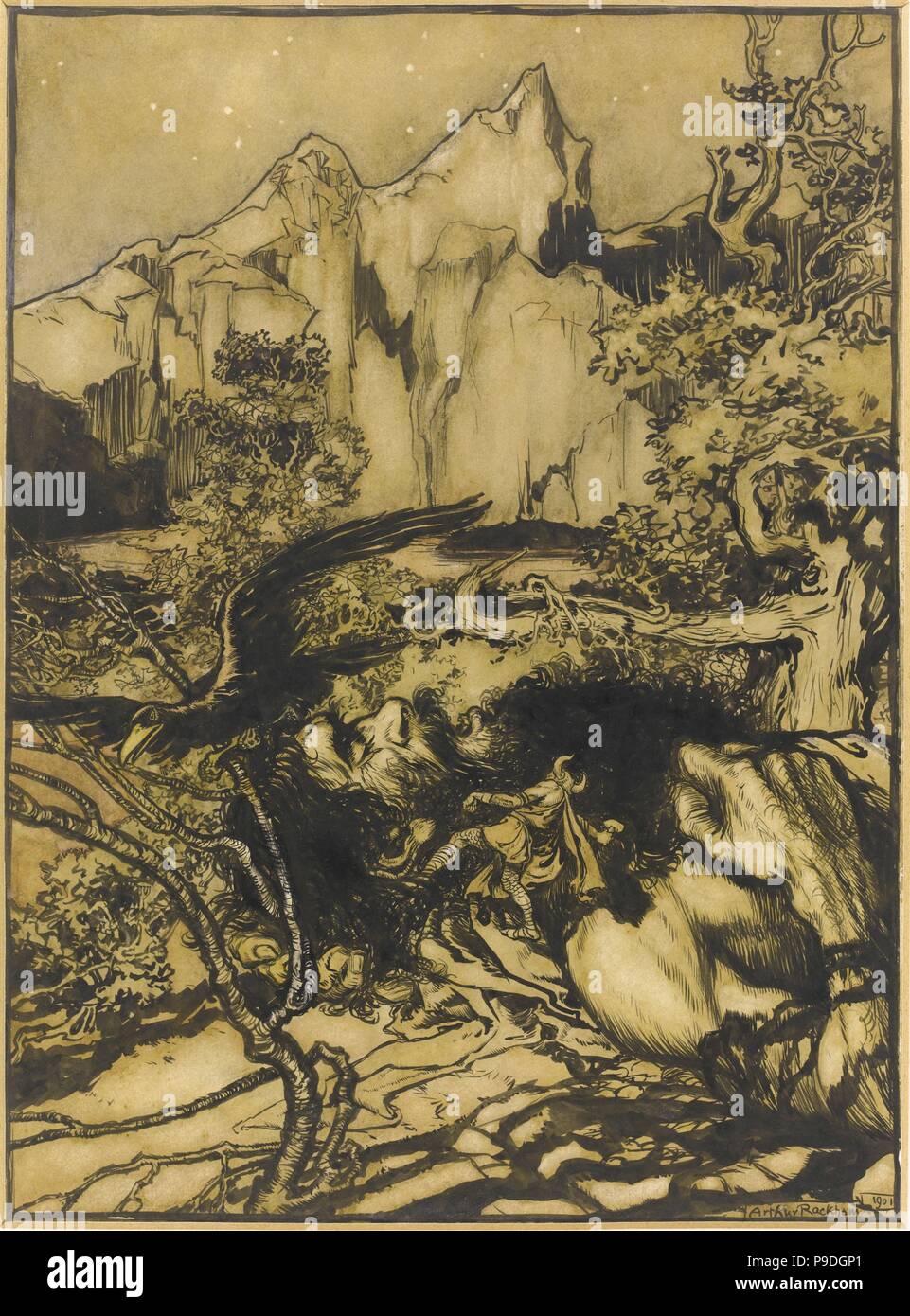 Thor's Journey to the Land of the Giants. Museum: PRIVATE COLLECTION ...