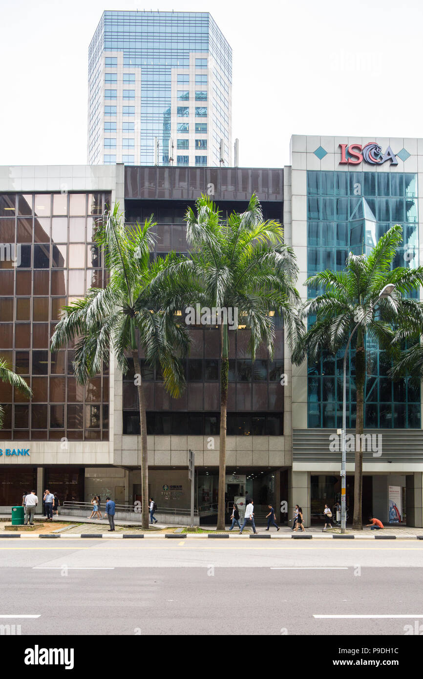Vertical view of TPI building in Singapore Stock Photo - Alamy