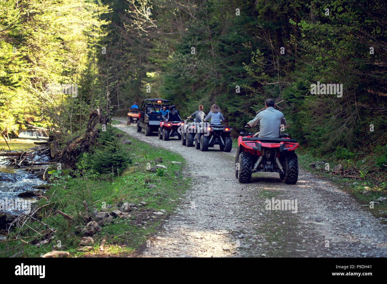 man riding atv vehicle on off road track ,people outdoor sport ...