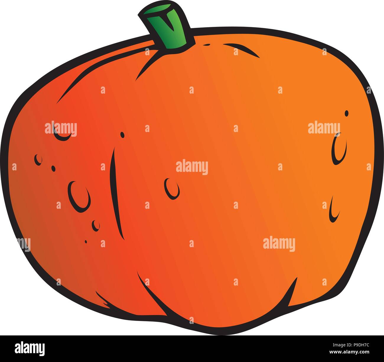 cartoon vector illustration of a pumpkin Stock Vector Image & Art - Alamy