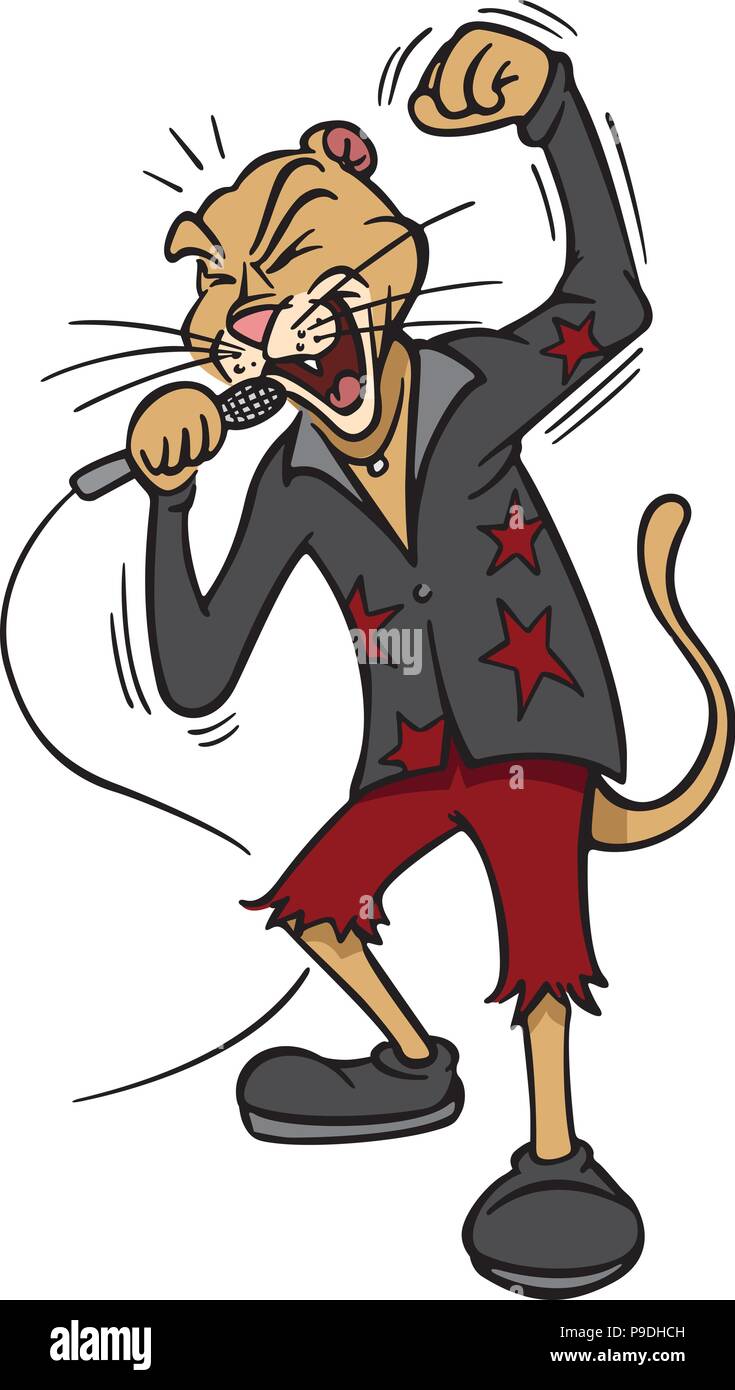 Lion singer Stock Vector Images - Alamy