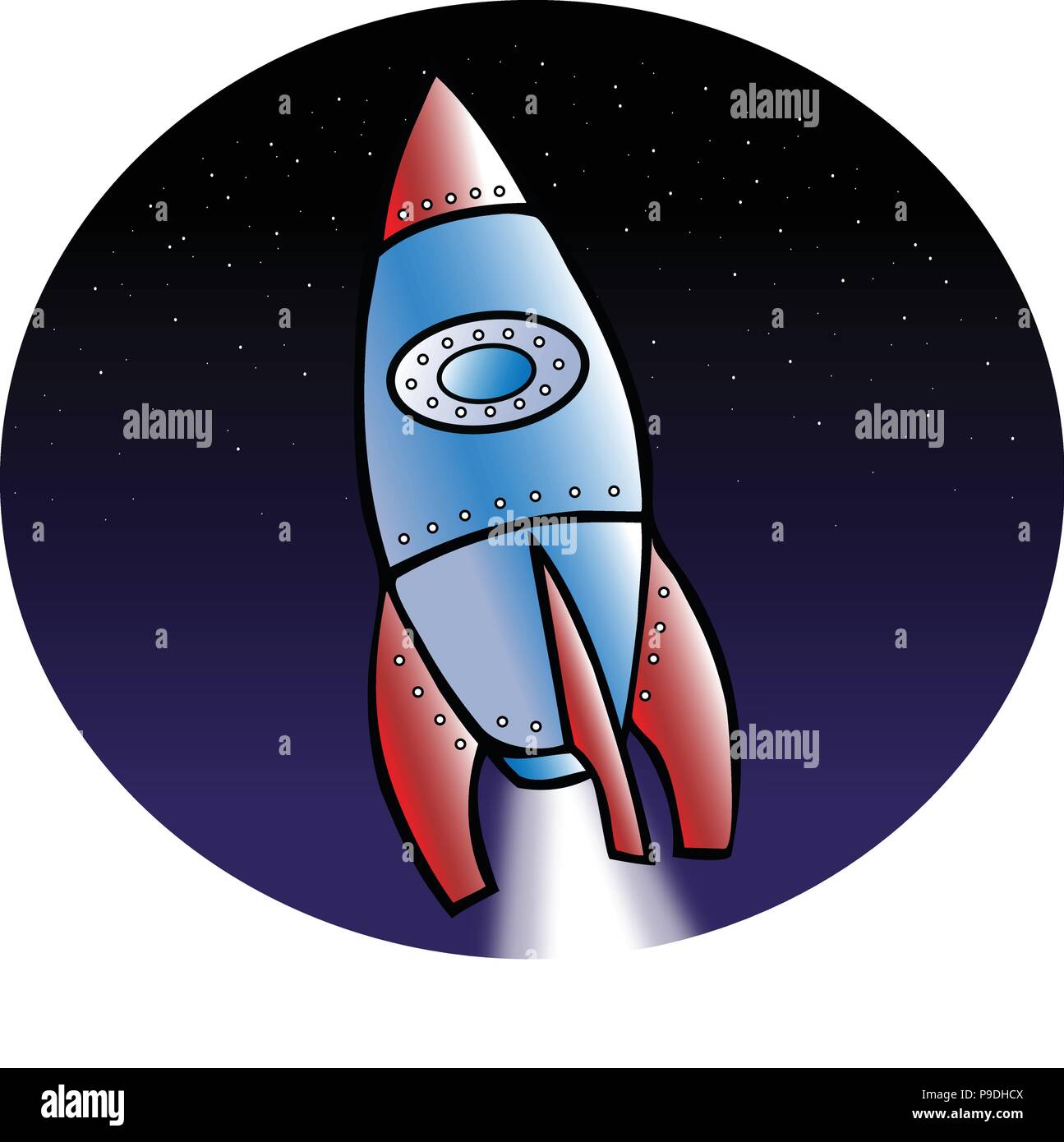 cartoon vector illustration rocket space Stock Vector Image & Art - Alamy