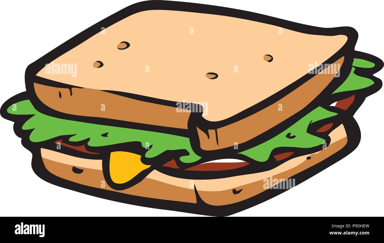 Deli sandwich Stock Vector Images - Alamy