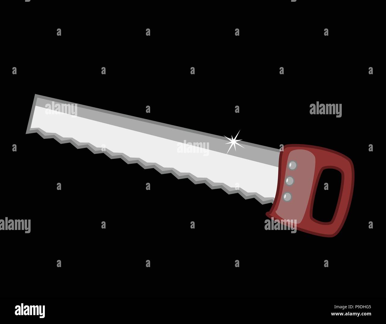 cartoon vector illustration of a saw Stock Vector Image & Art - Alamy