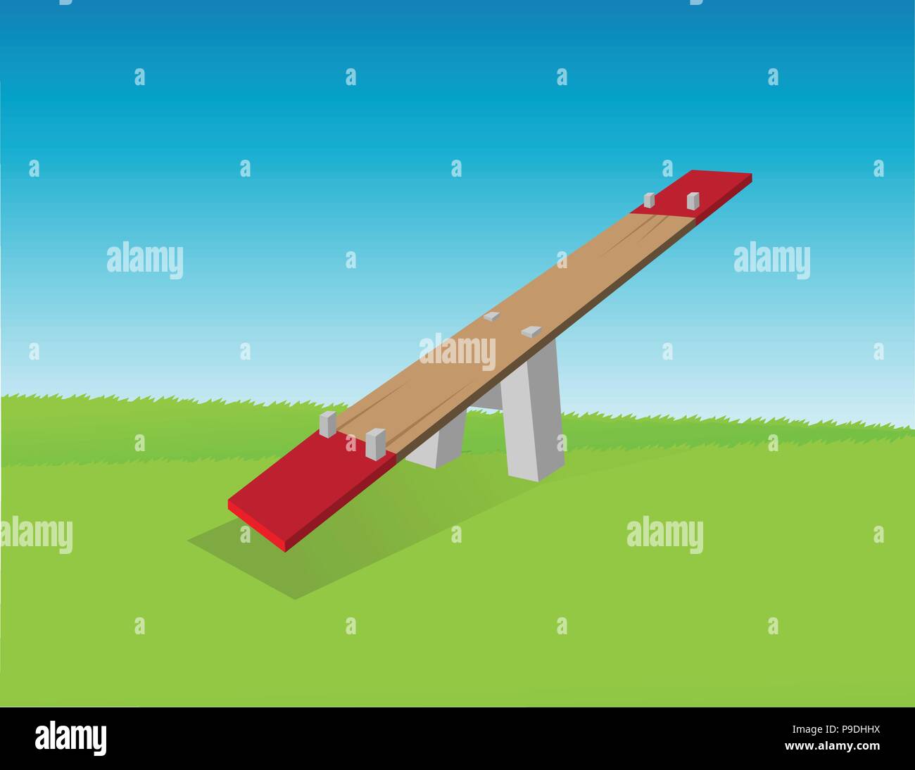 Playground wooden Stock Vector Images - Alamy