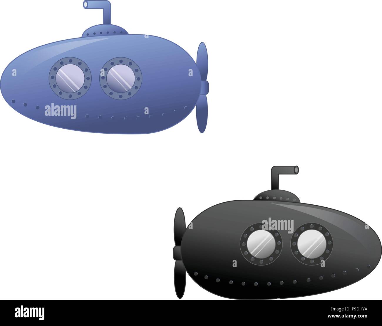 Submarines cartoon hi-res stock photography and images - Alamy