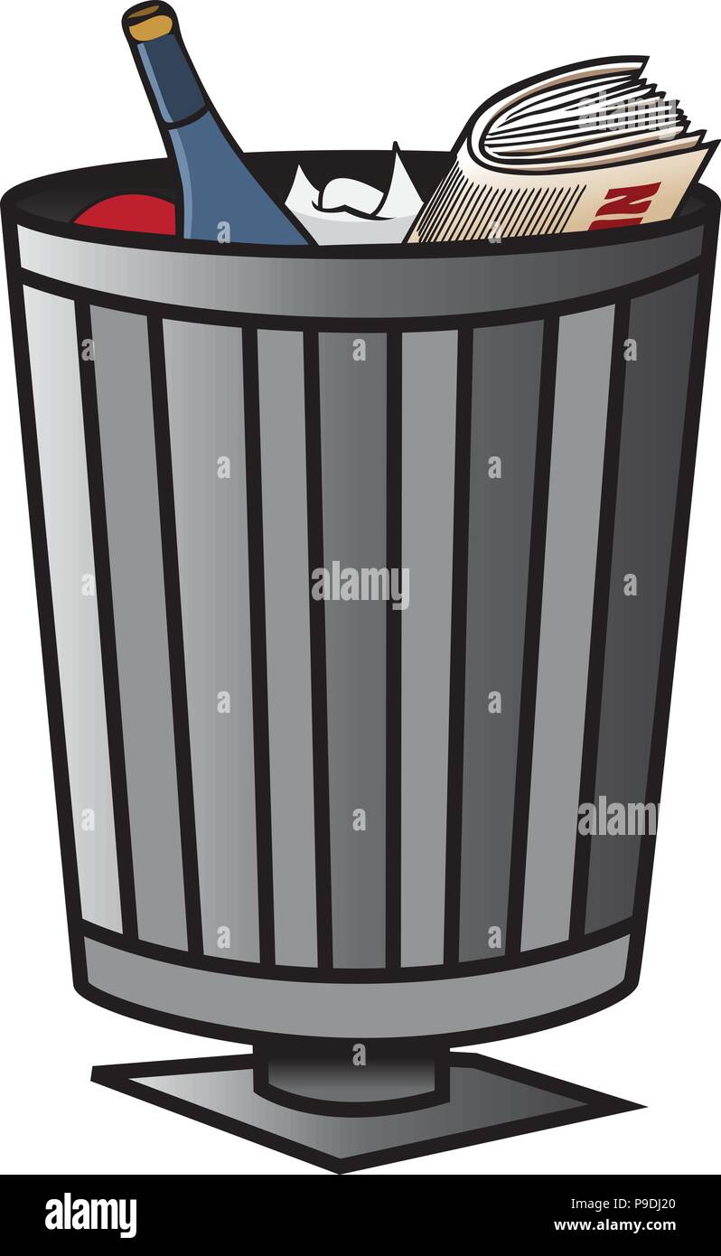 Bin cartoon hi-res stock photography and images - Alamy