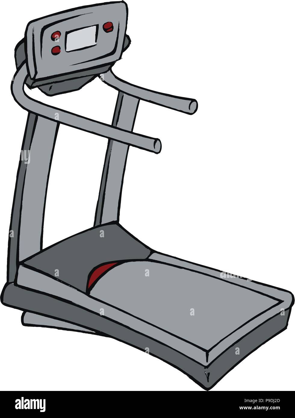 cartoon vector illustration of a treadmill Stock Vector Image & Art - Alamy