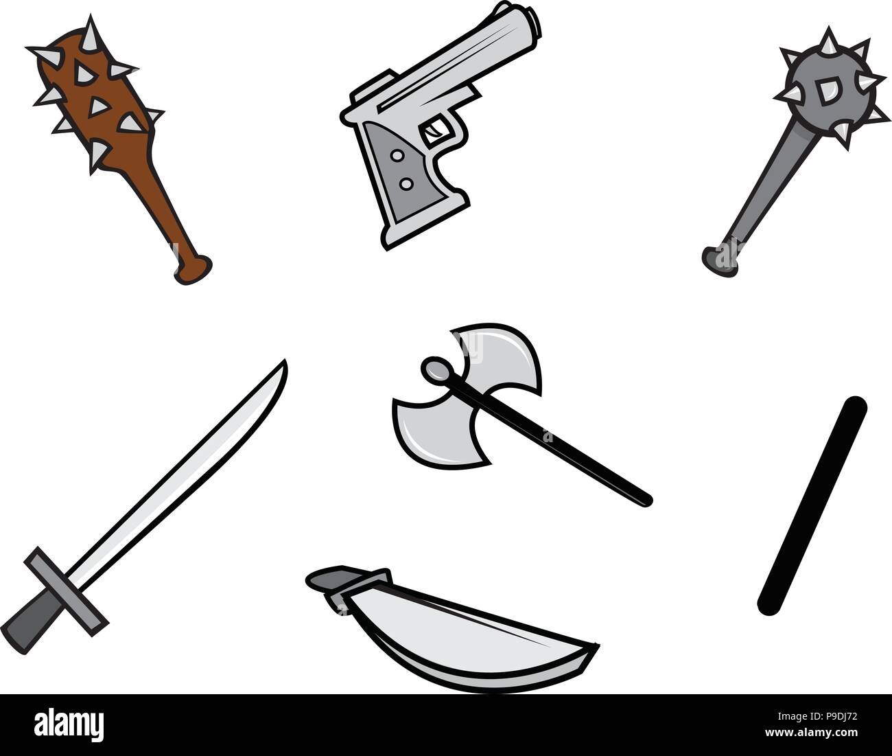 The weapons collection hi-res stock photography and images - Alamy
