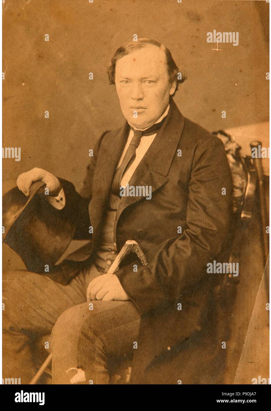 Portrait of the Dramatist Alexander N. Ostrovsky (1823-1886). Museum ...
