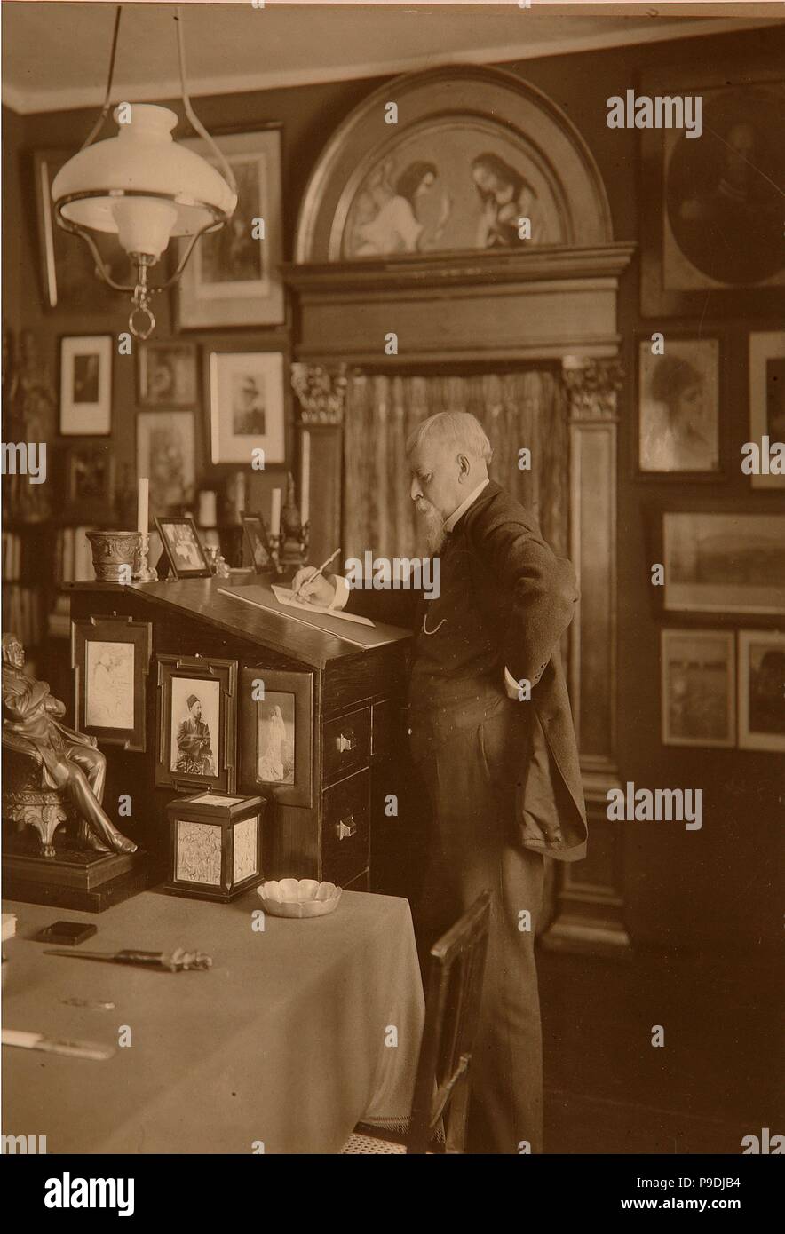 Portrait of the artist Pavel V. Shukovsky (1845-1912). Museum: State ...