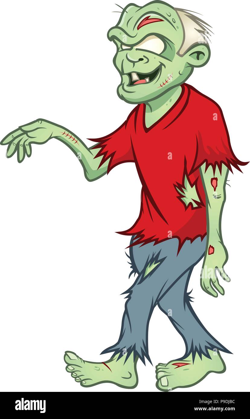 cartoon vector illustration of a zombie Stock Vector Image & Art - Alamy