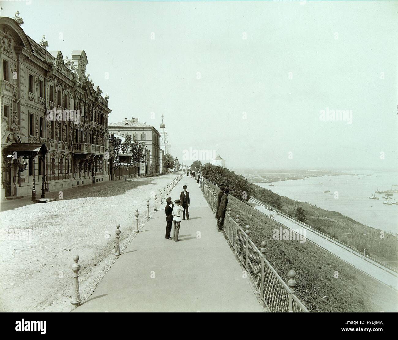 Strelka - confluence of Volga and Oka rivers in Nizhny Novgorod. Museum ...