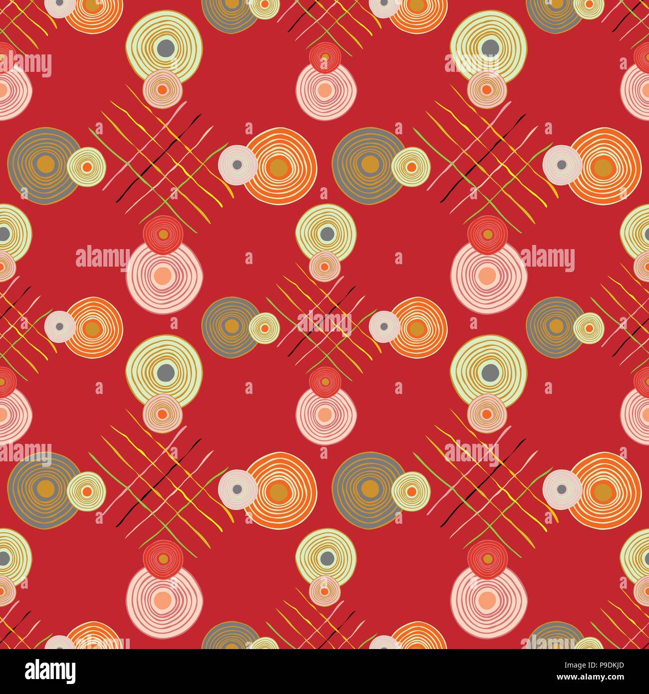 African pattern circles Stock Vector Images - Alamy