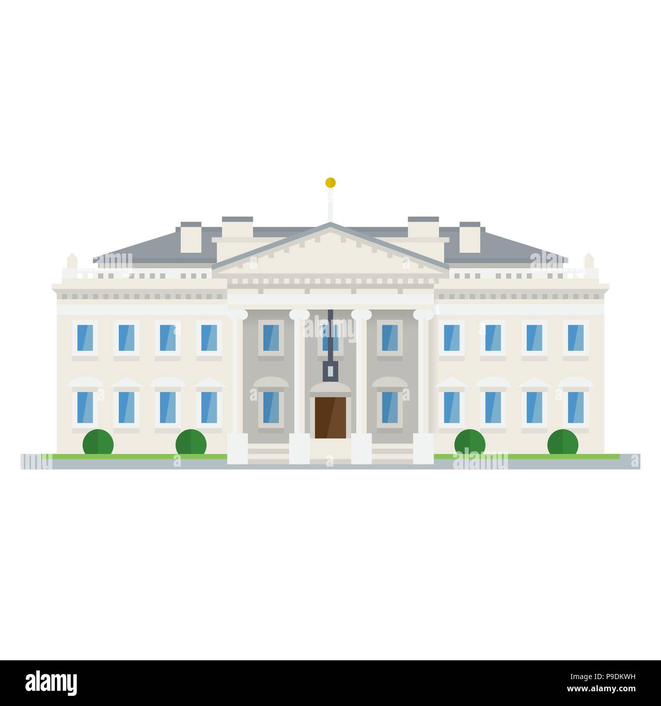 White house columns washington hi-res stock photography and images - Alamy