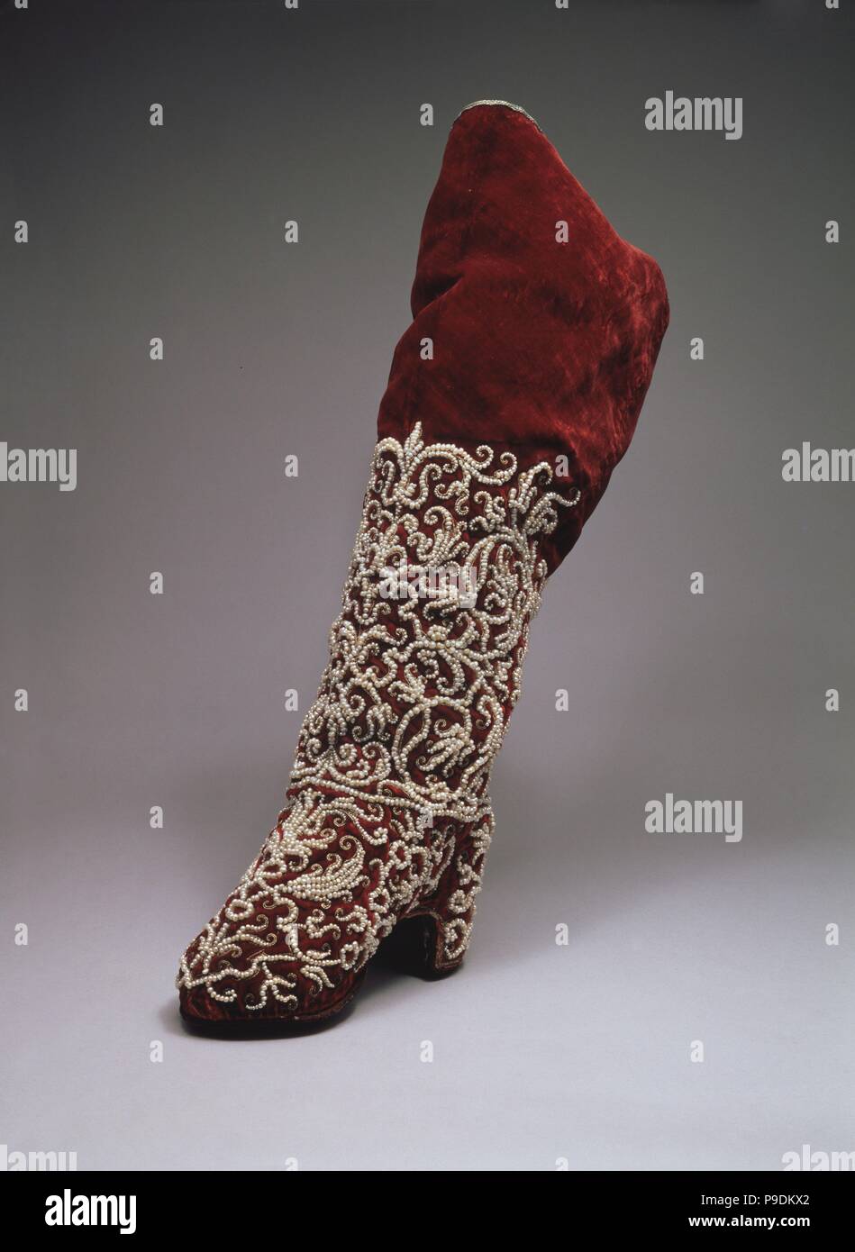 Lady boot. Museum: State Armoury Chamber in the Kremlin, Moscow Stock ...