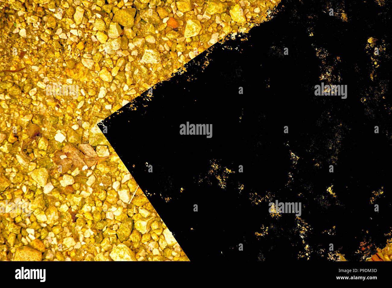Ultra yellow Pebble surface, stone texture or rock backdrop, ground ...