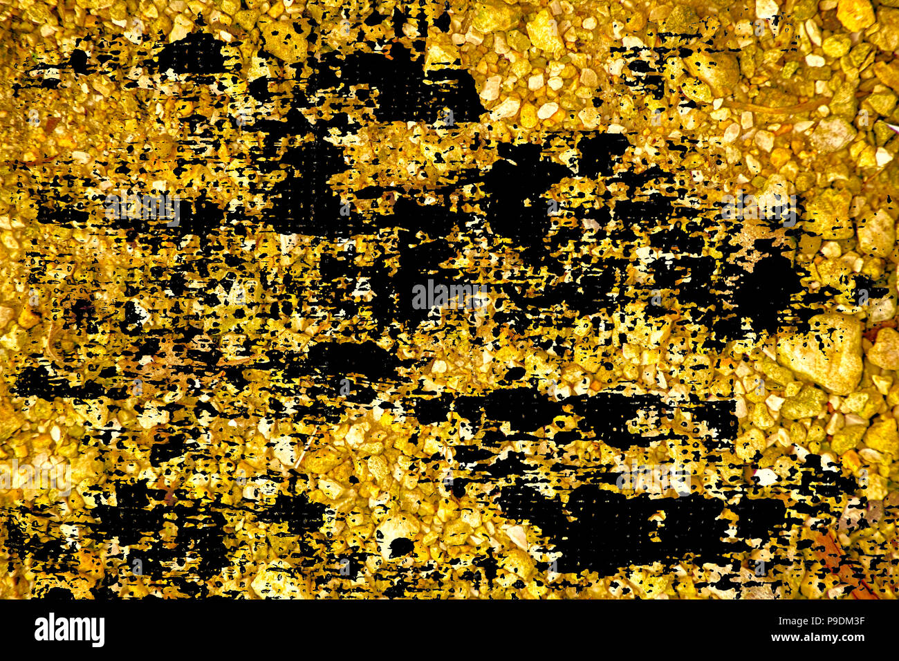 Ultra yellow Pebble surface, stone texture or rock backdrop, ground ...