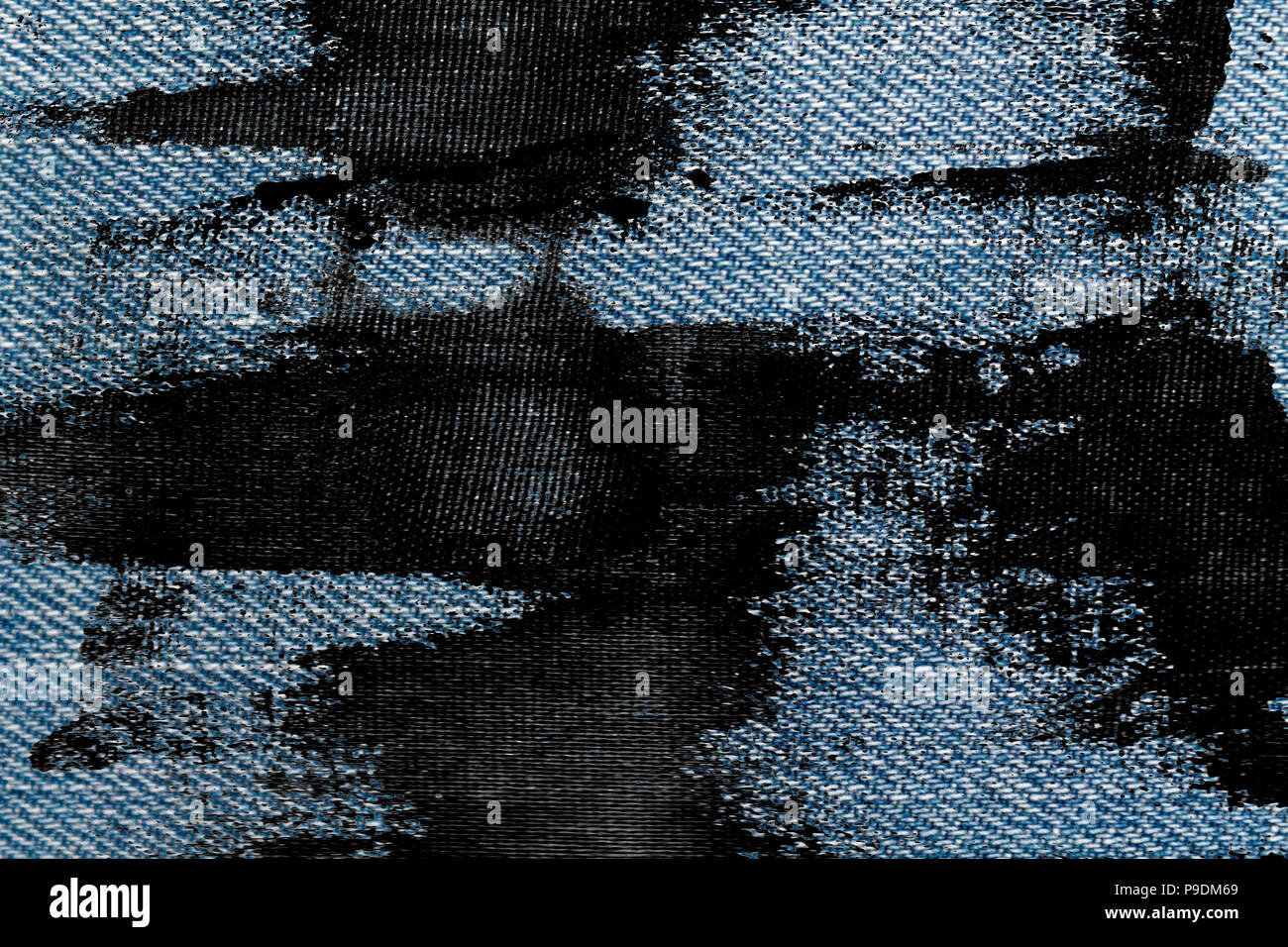 Grunge dirty Jeans blue macro texture for denim background Stock Photo ...