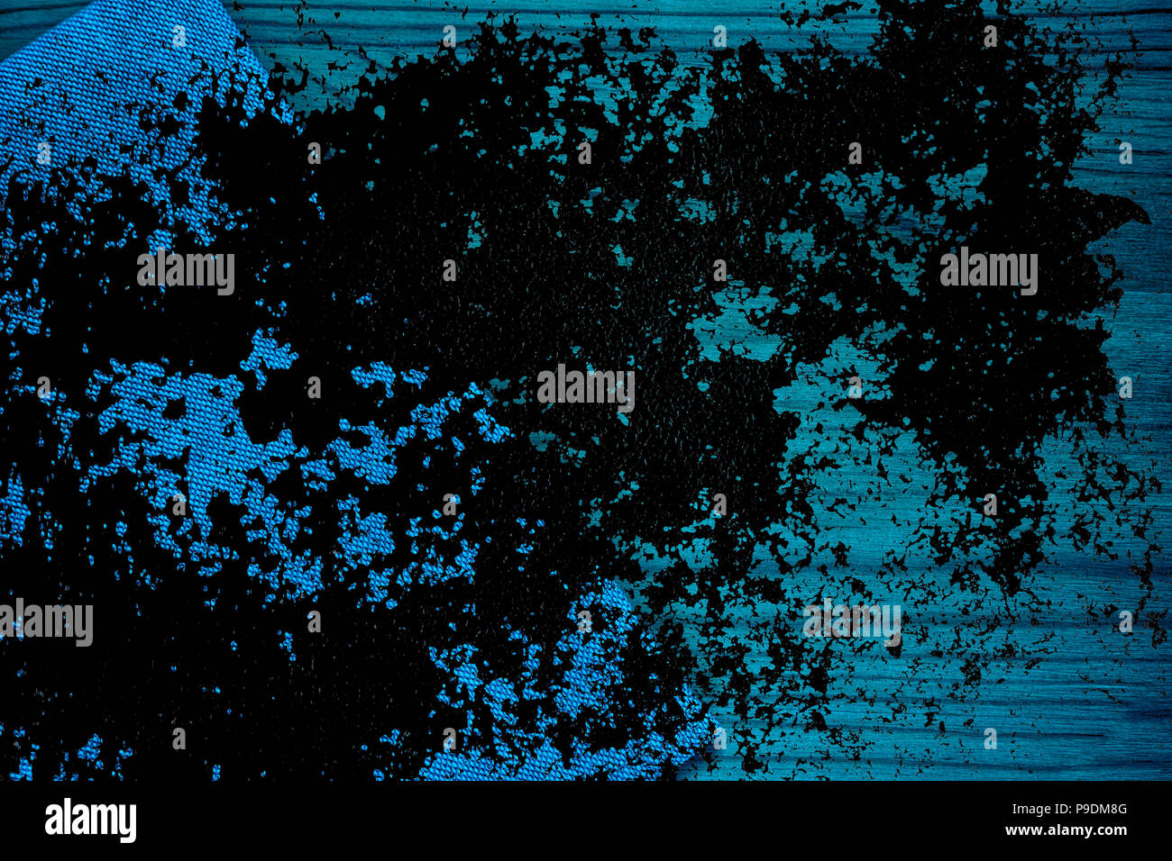 Grunge dirty Ultra blue Linen fabric surface for mock-up or designer ...