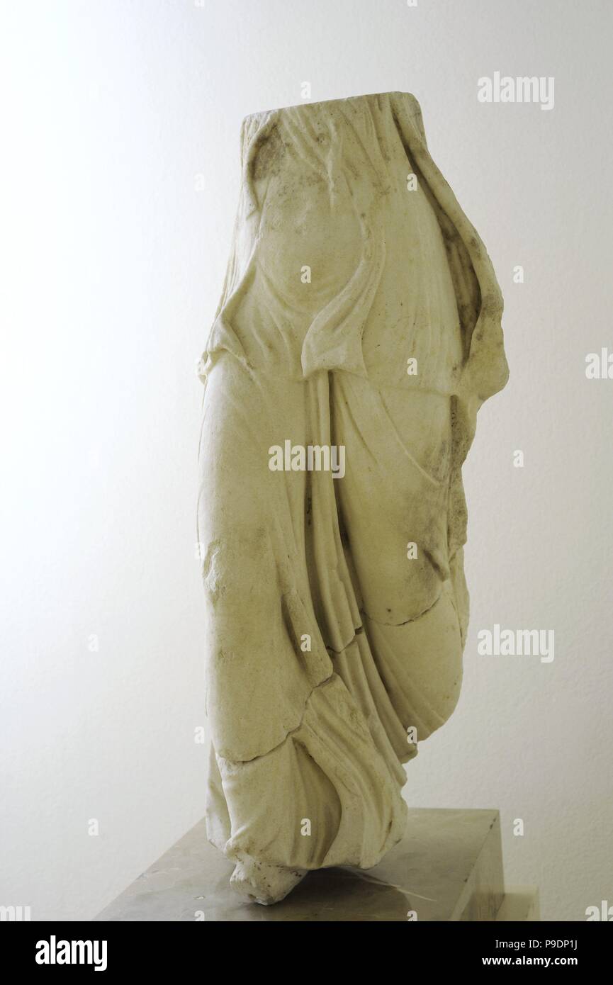 Roman statue. Victory. Mid 2nd century A.D. Spain. National ...